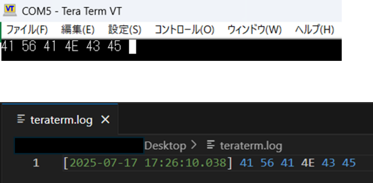 TeraTerm上やログの表記を16進数にする方法 | アバンセラボ | 株式会社アバンセシステム -安否確認システム 静岡のシステム開発 アプリケーション開発
